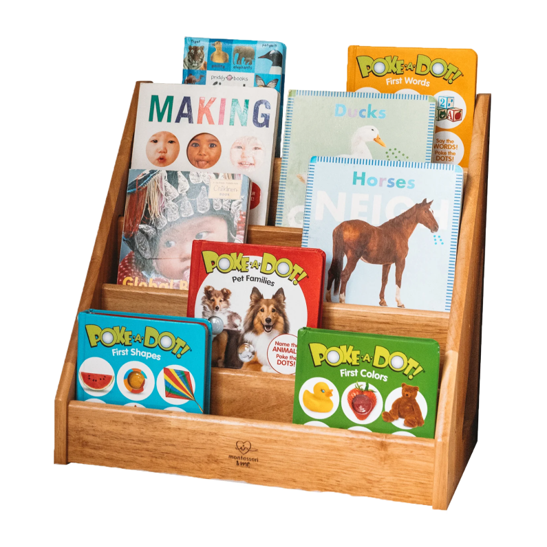 Montessori Bookshelf Forward Front Facing Bookcase Rack Display