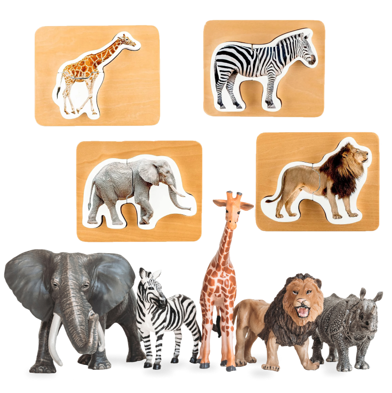Montessori Safari Animal Puzzles – Montessori & Me