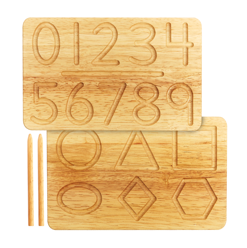 Wooden Number Tracing Board – Montessori & Me