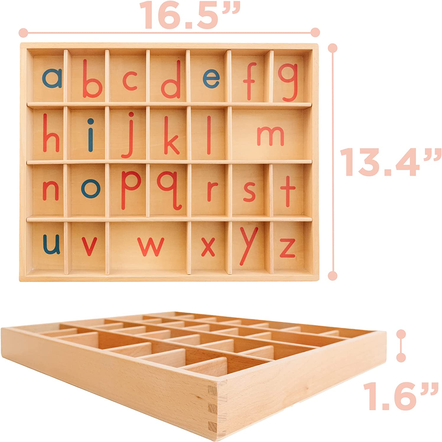 Movable Alphabet Montessori Wooden Letters – Montessori & Me